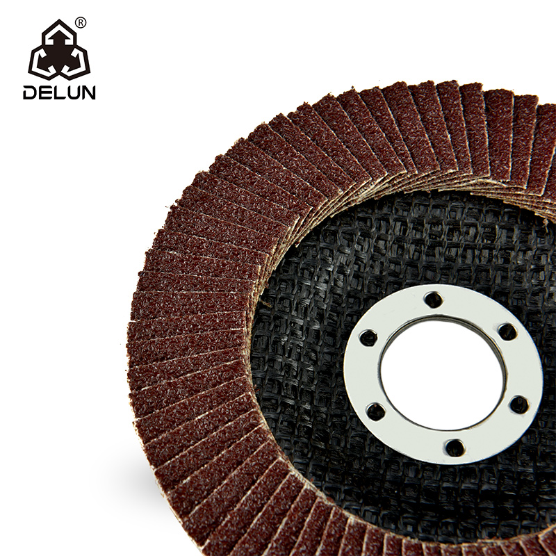 DELUN 4 Inch Calcium Abrasives Disc Resistant Flap Disc for Metal ...