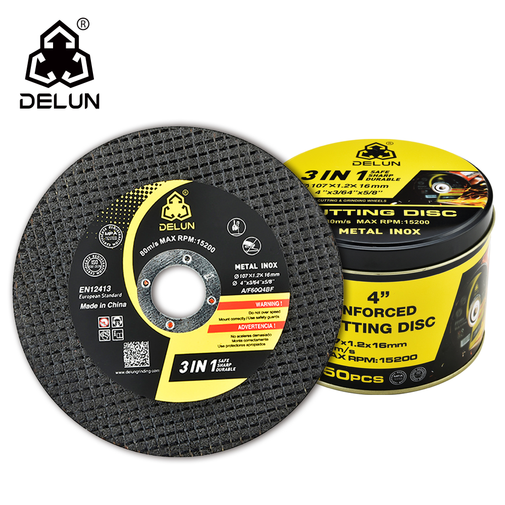 DELUN 4 Inch Quality Cutting Disc Metal & Stainless Steel Aggressive ...